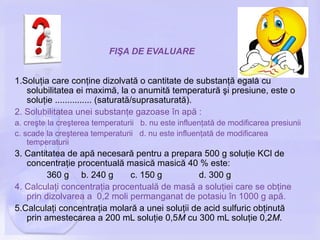 Solutii apoase | PPT