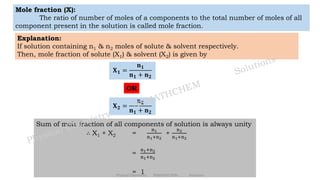 Solution & Colligative properties | PPT