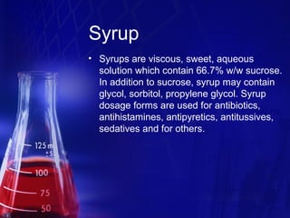 Aqueous Solution Medication