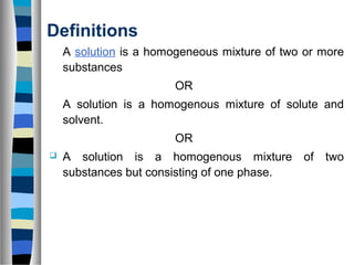 Solution Definition