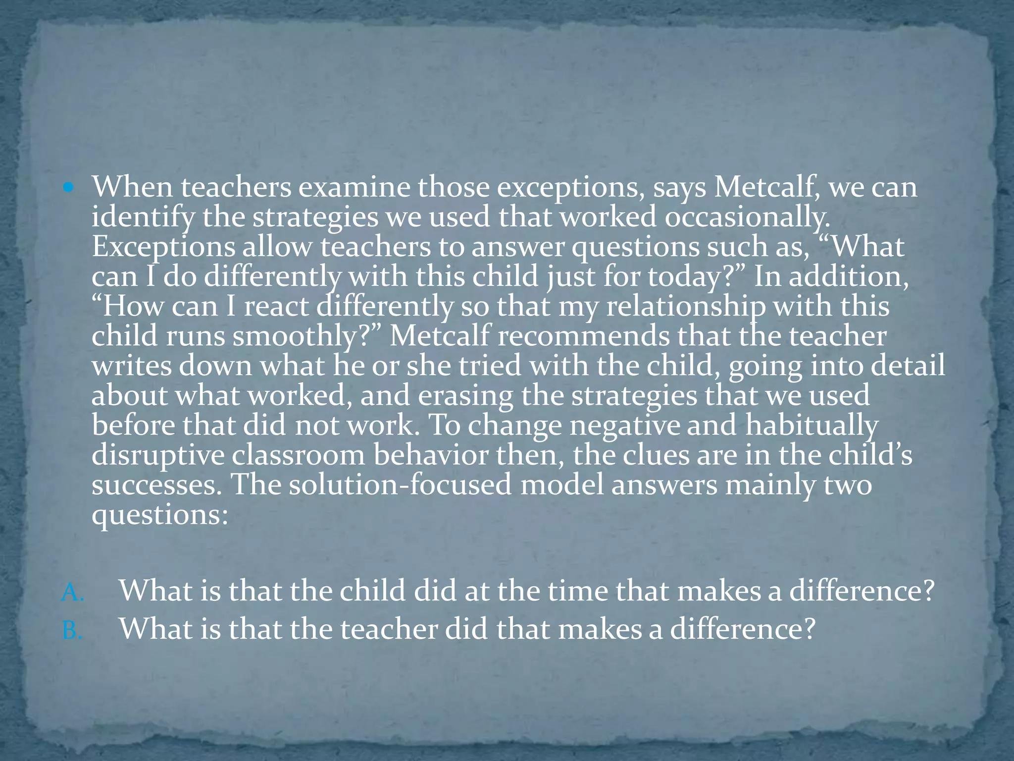 The Solution-Focused Approach | PPT