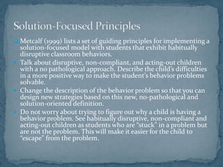 The Solution-Focused Approach | PPT