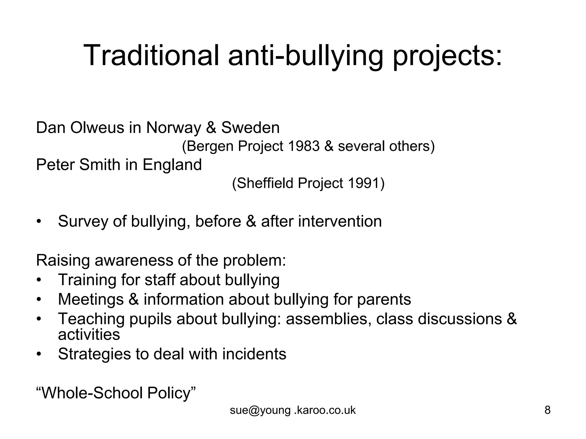 Solution focused anti-bullying | PDF
