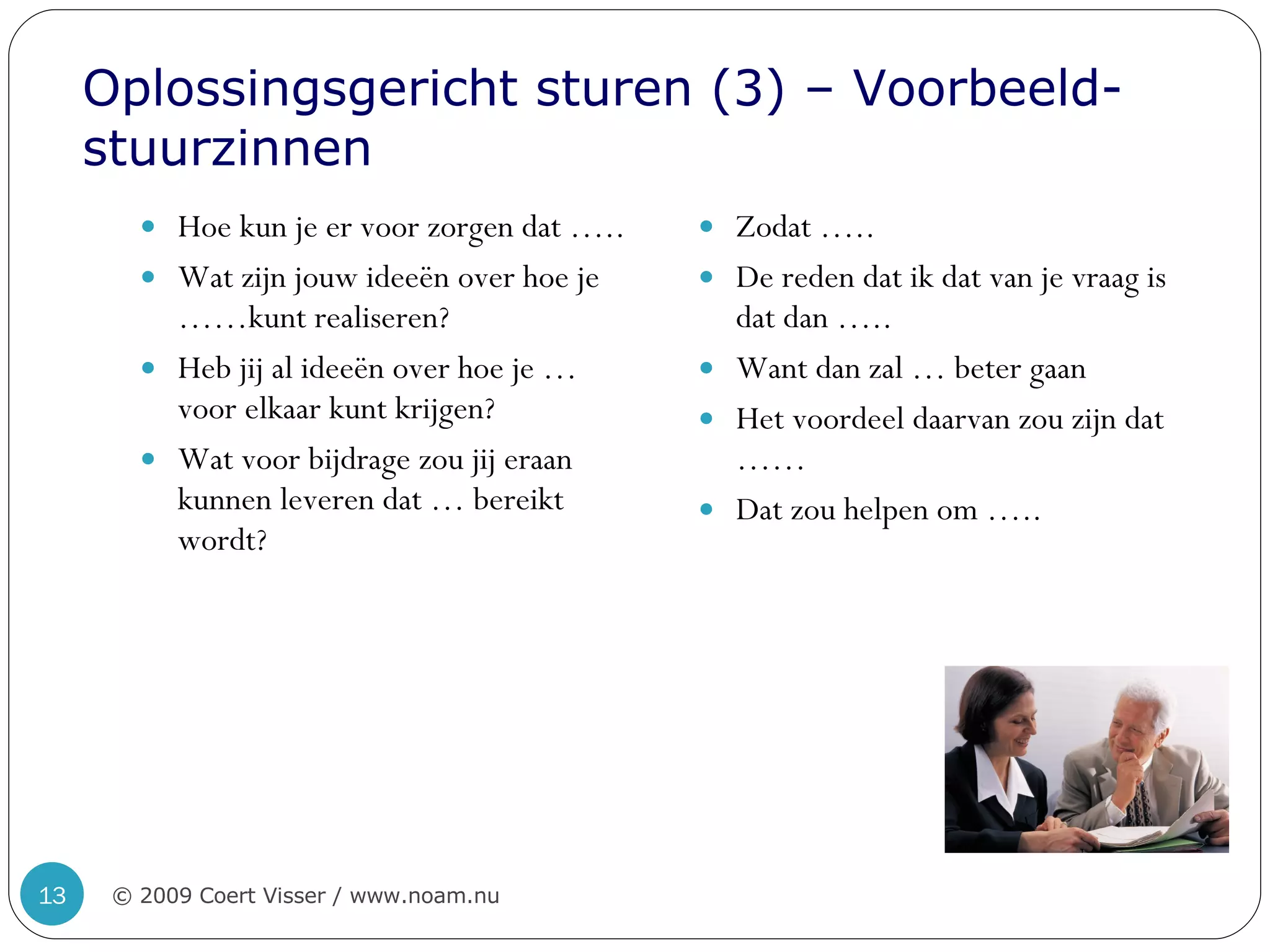 Solution Focused Education Sturen | PPT