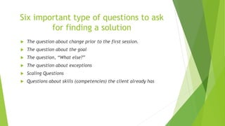 Solution focused therapy | PPTX