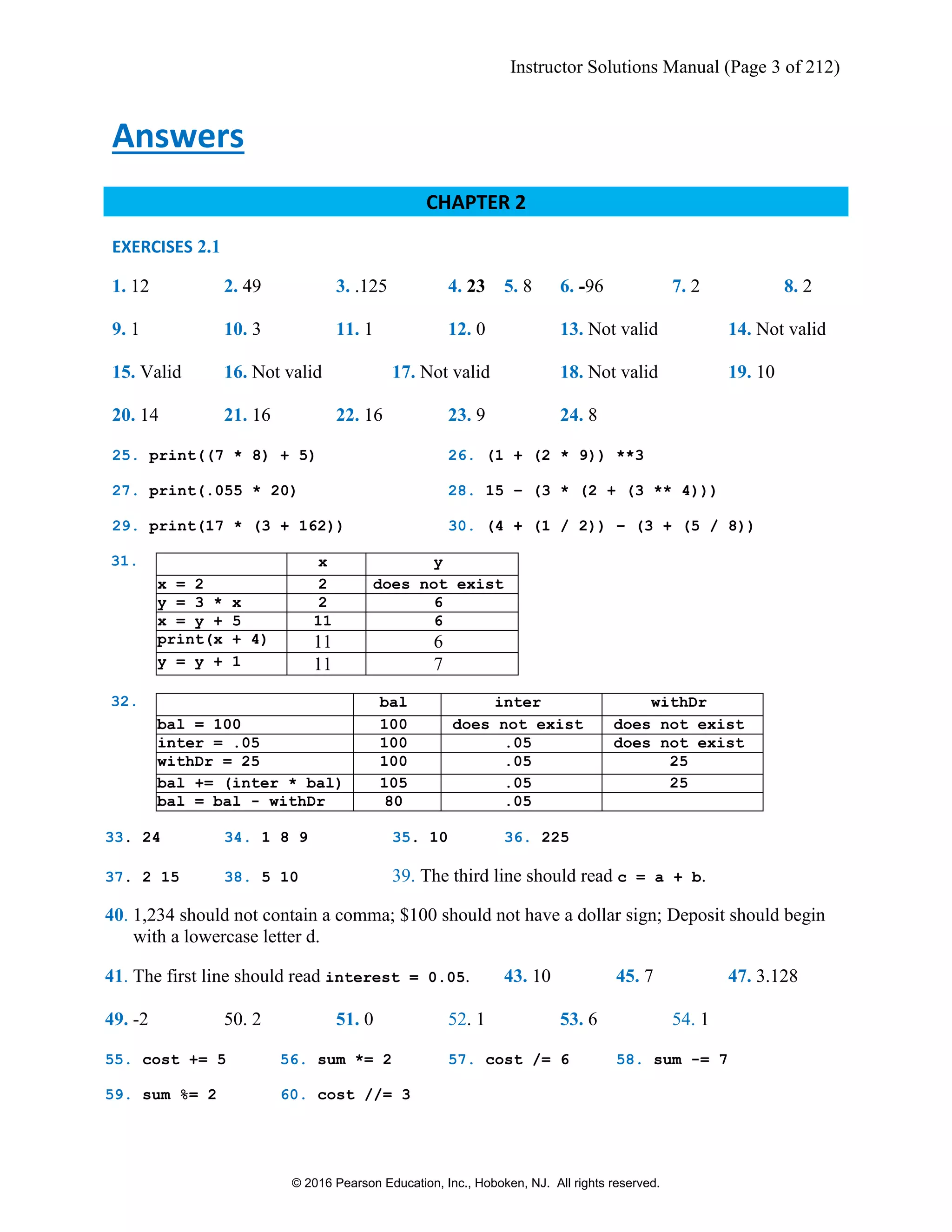 Solution Manual For Introduction To Programming Using Python 1st 8643