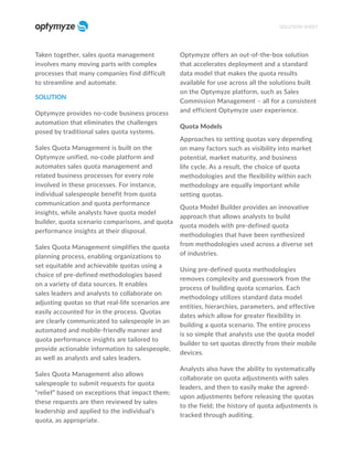 Solution Sheet / Sales Quota Management (2026) | PDF