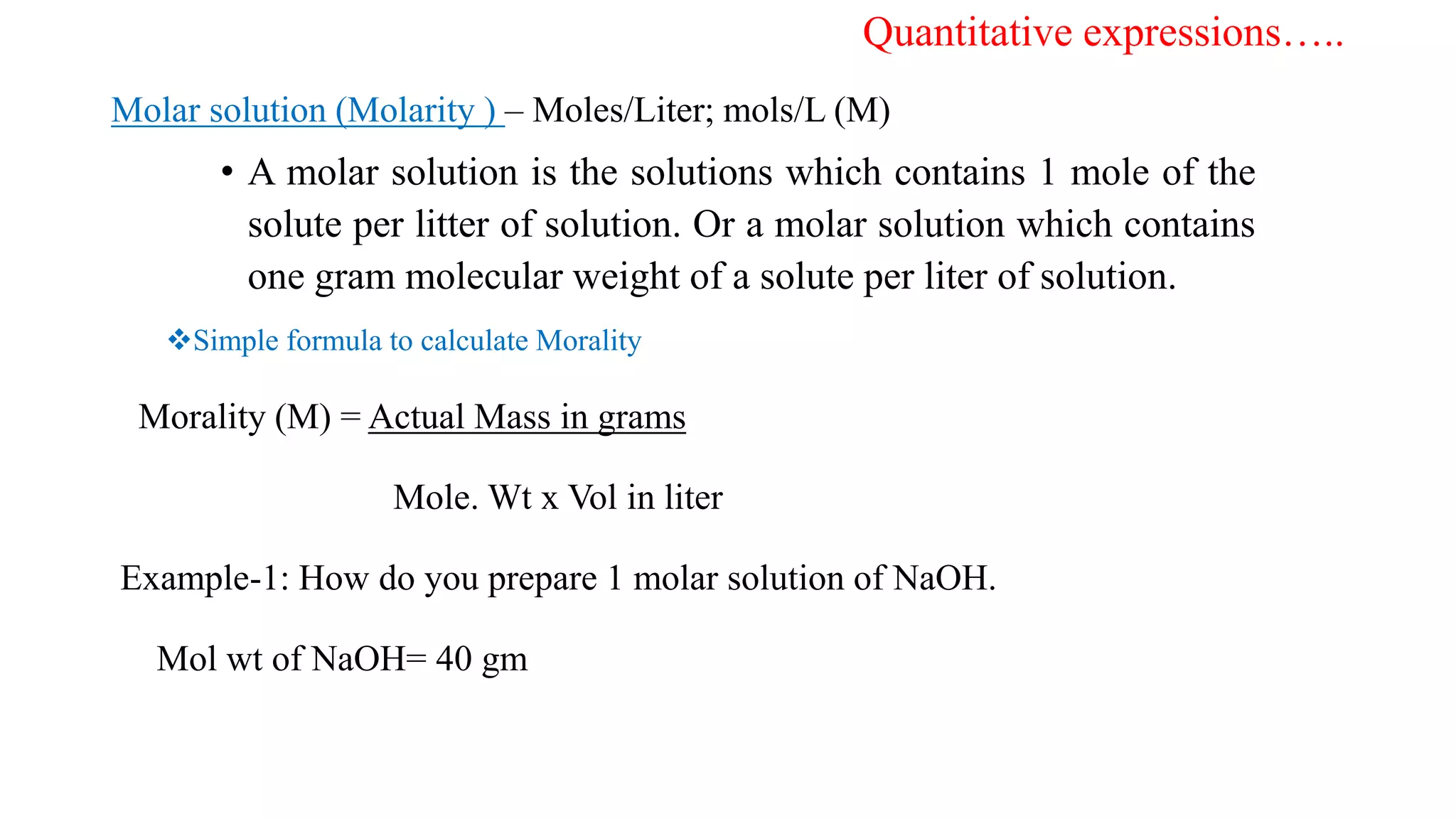 Solution preparation | PDF