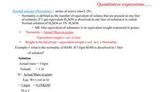 Solution preparation | PDF