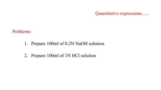 Solution preparation | PDF