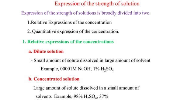 Solution preparation | PDF