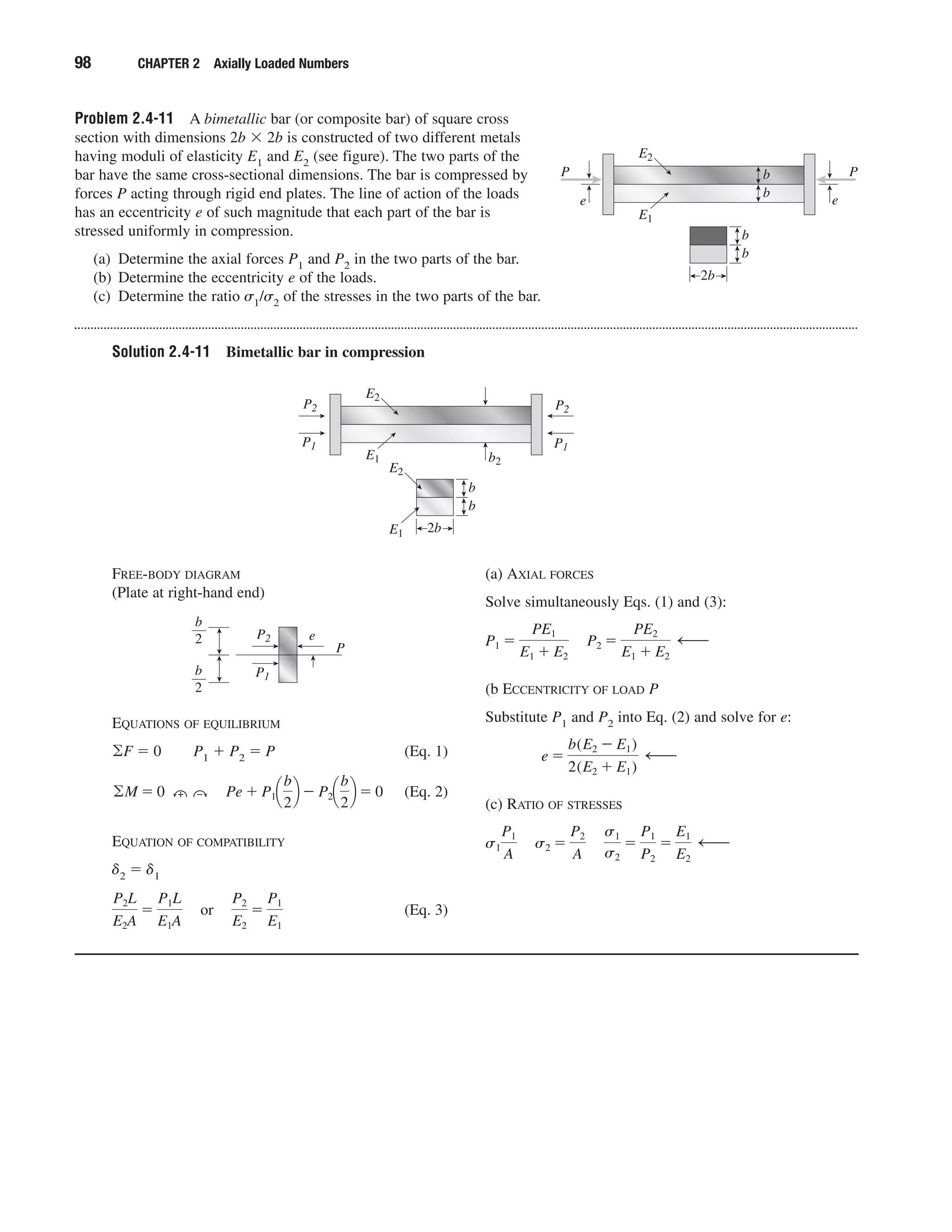 Solution 2 3_8_bar_with_a_hole | PDF