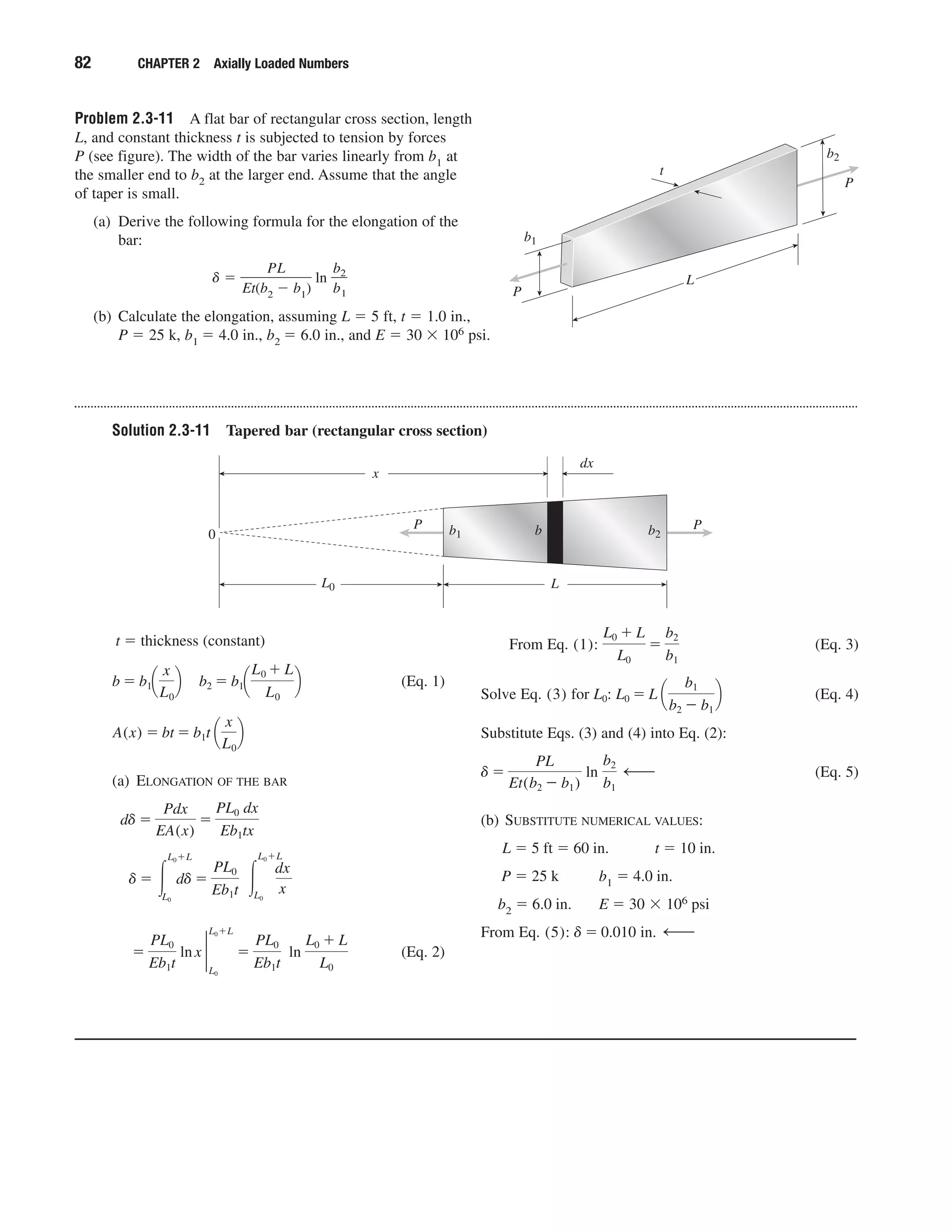 Solution 2 3_8_bar_with_a_hole | PDF