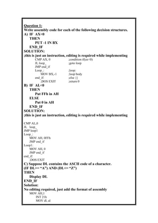 Chapter 6 Flow control Instructions | PDF