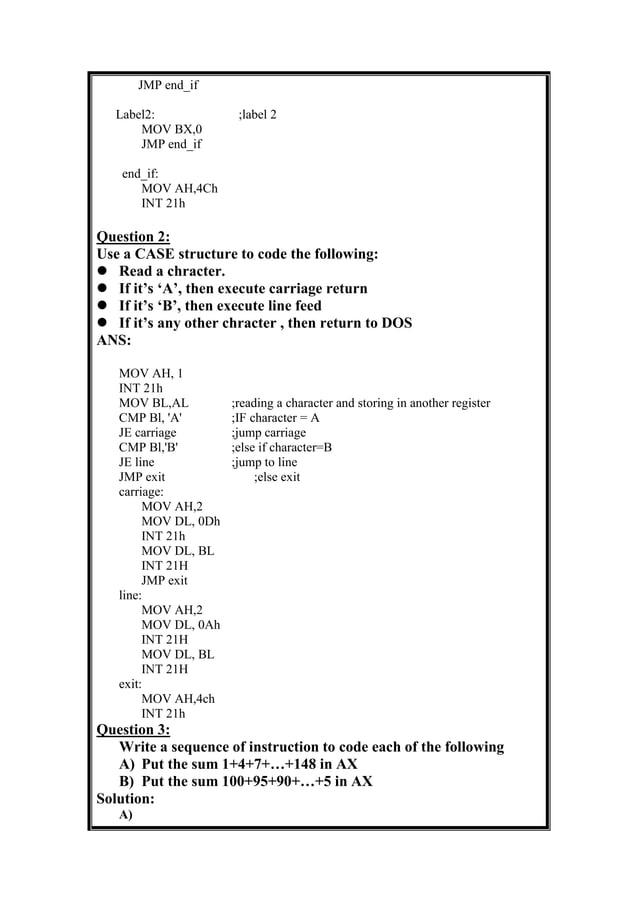 Chapter 6 Flow control Instructions | PDF
