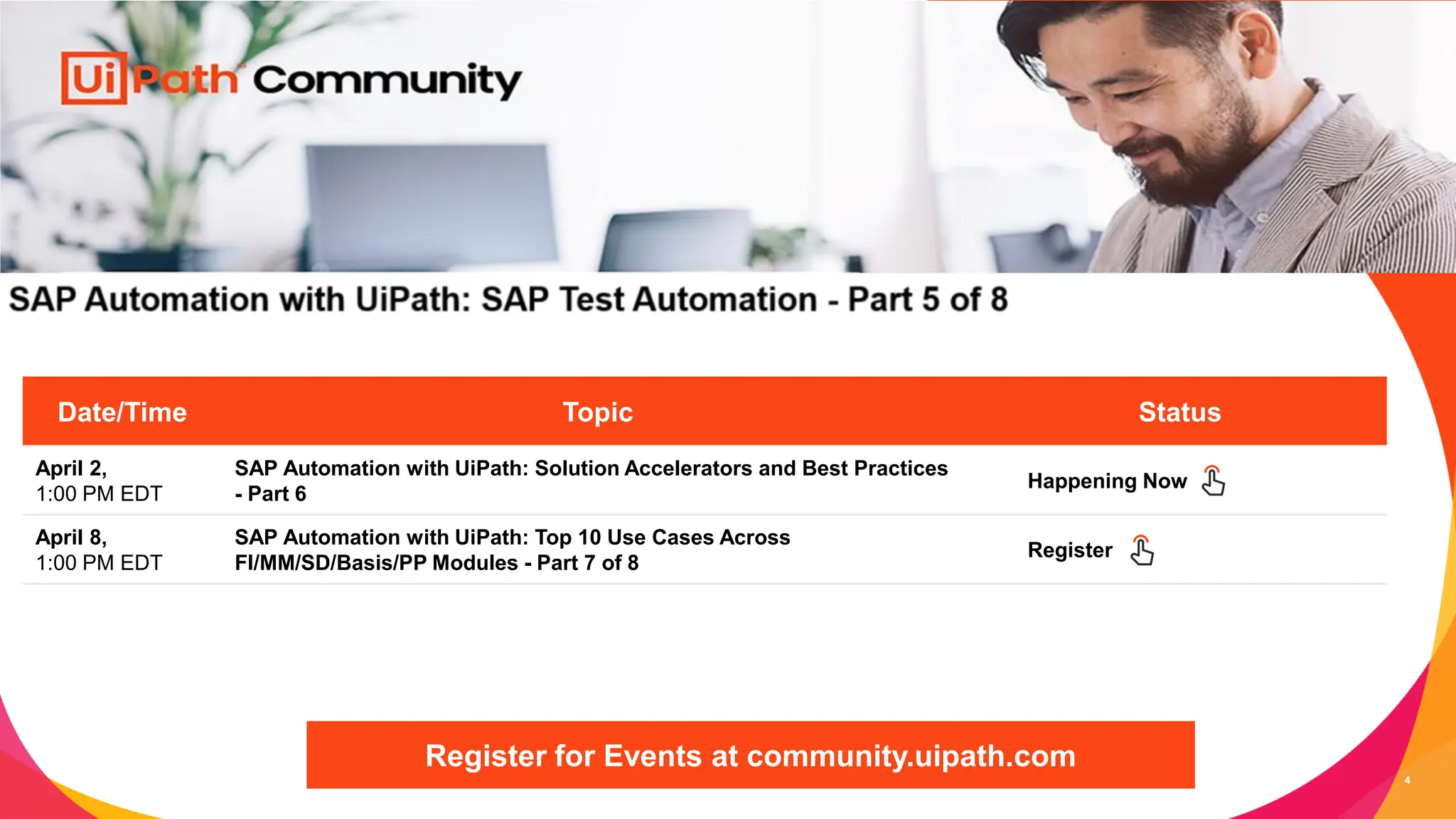 SAP Automation with UiPath: Solution Accelerators and Best Practices - Part 6 of 8 | PPT