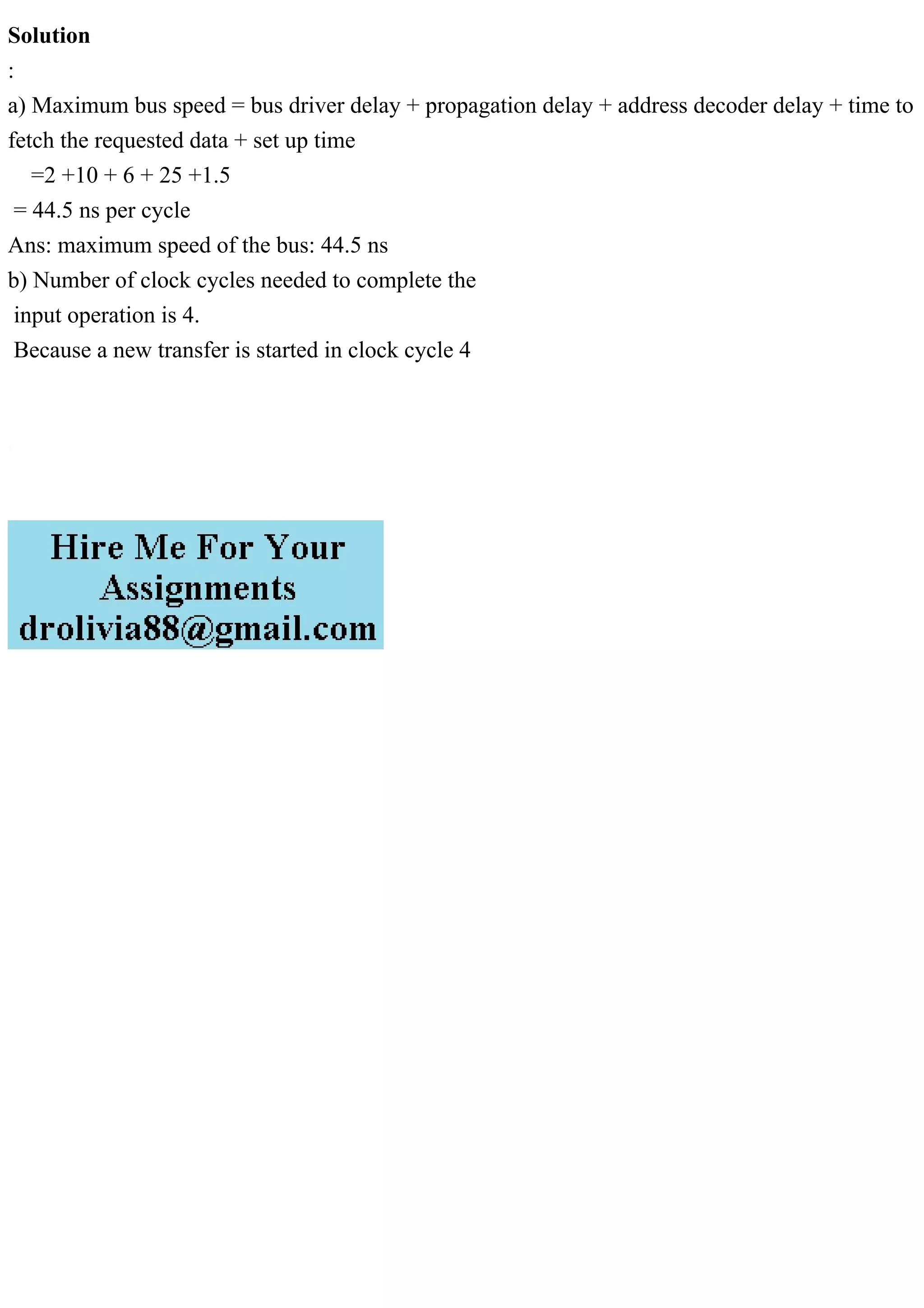 Solutiona) Maximum bus speed = bus driver delay + propagation del.pdf