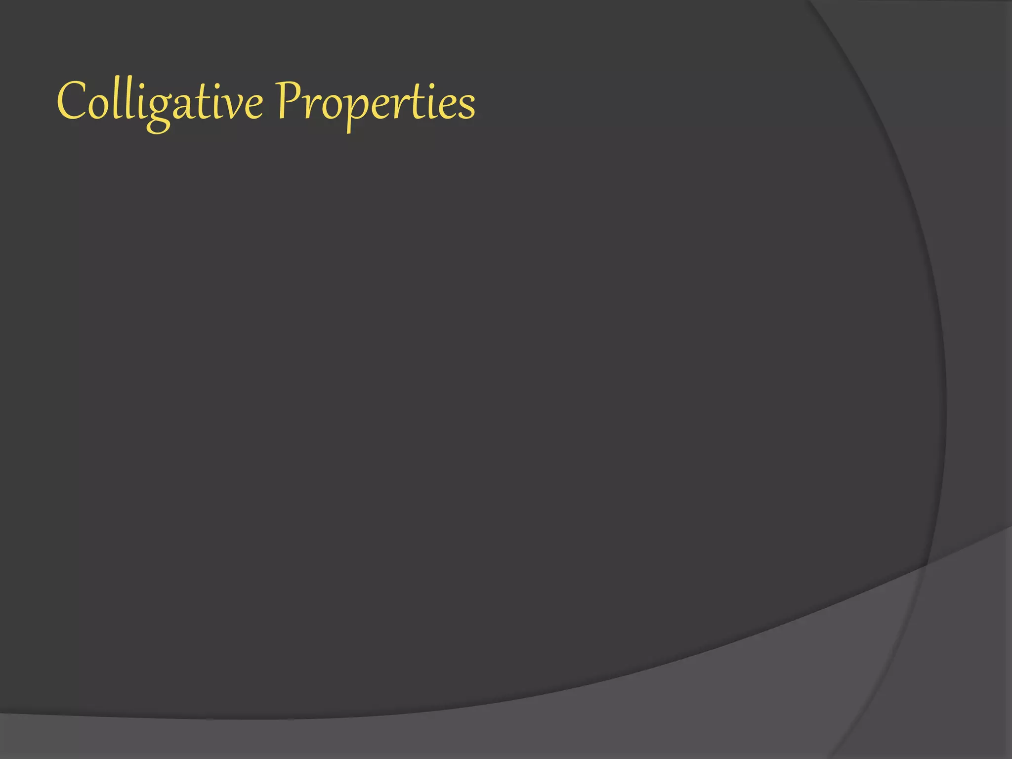 Solution and colligative properties | PPTX