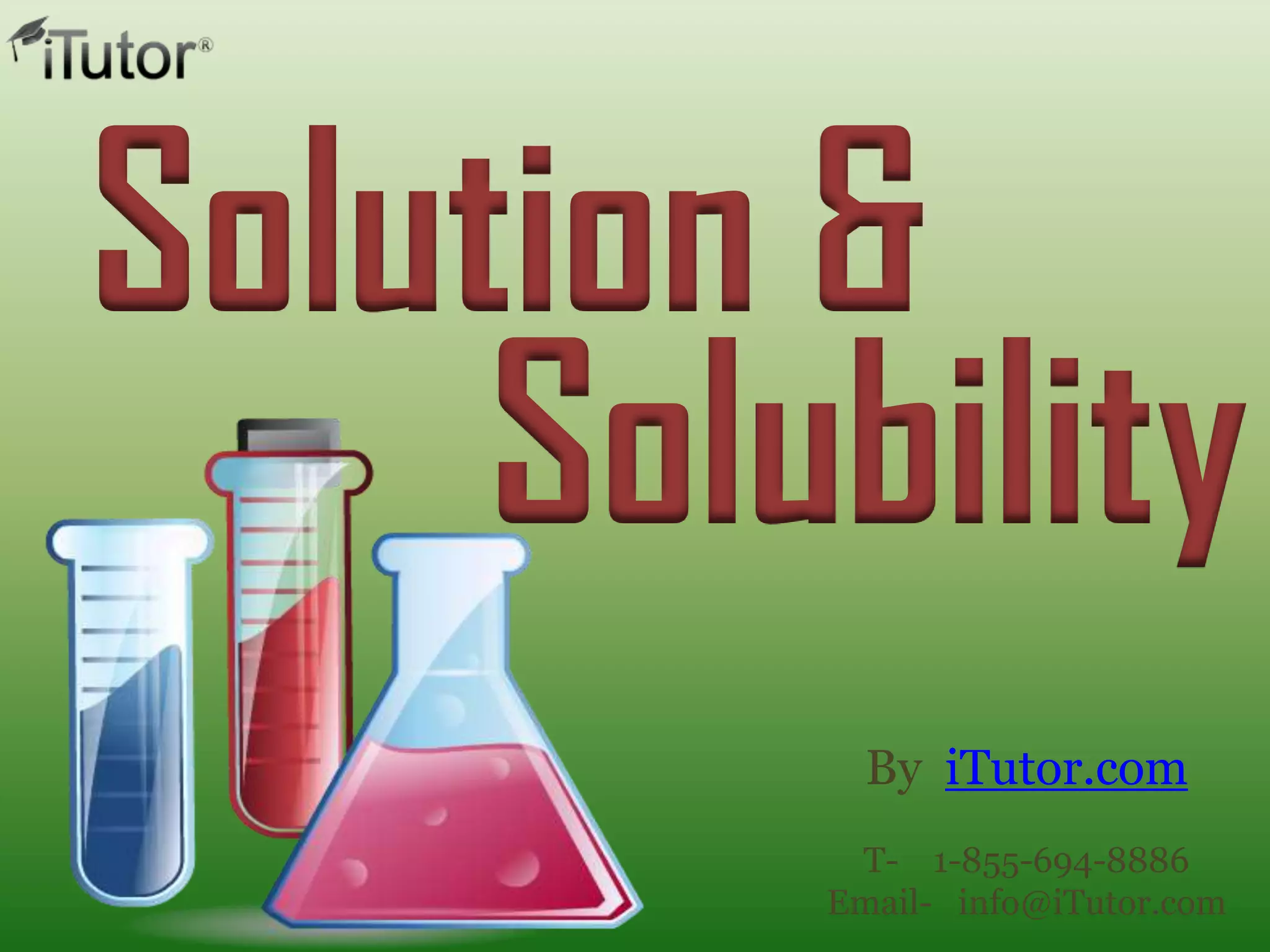Solution & Solubility | PPTX