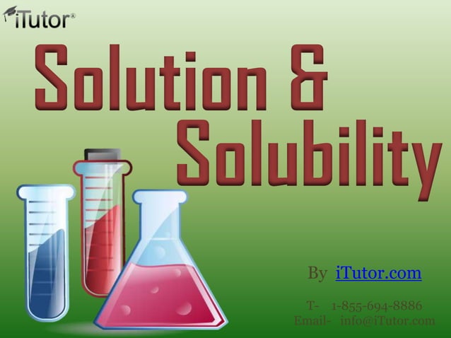 Solution & Solubility | PPTX
