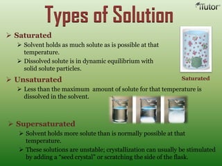 Solution & Solubility | PPTX
