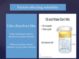Solution and solubility | PPTX