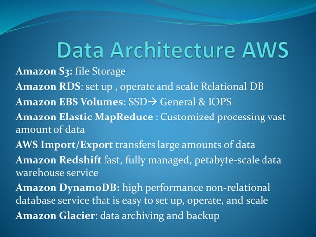 Solution architecture Amazon web services | PPTX
