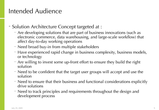 Solution Architecture Concept Workshop Ppt Desktop Publishing Computer Software And