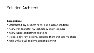 Solution Architecture tips & tricks by Roman Shramkov | PPTX | Computer ...