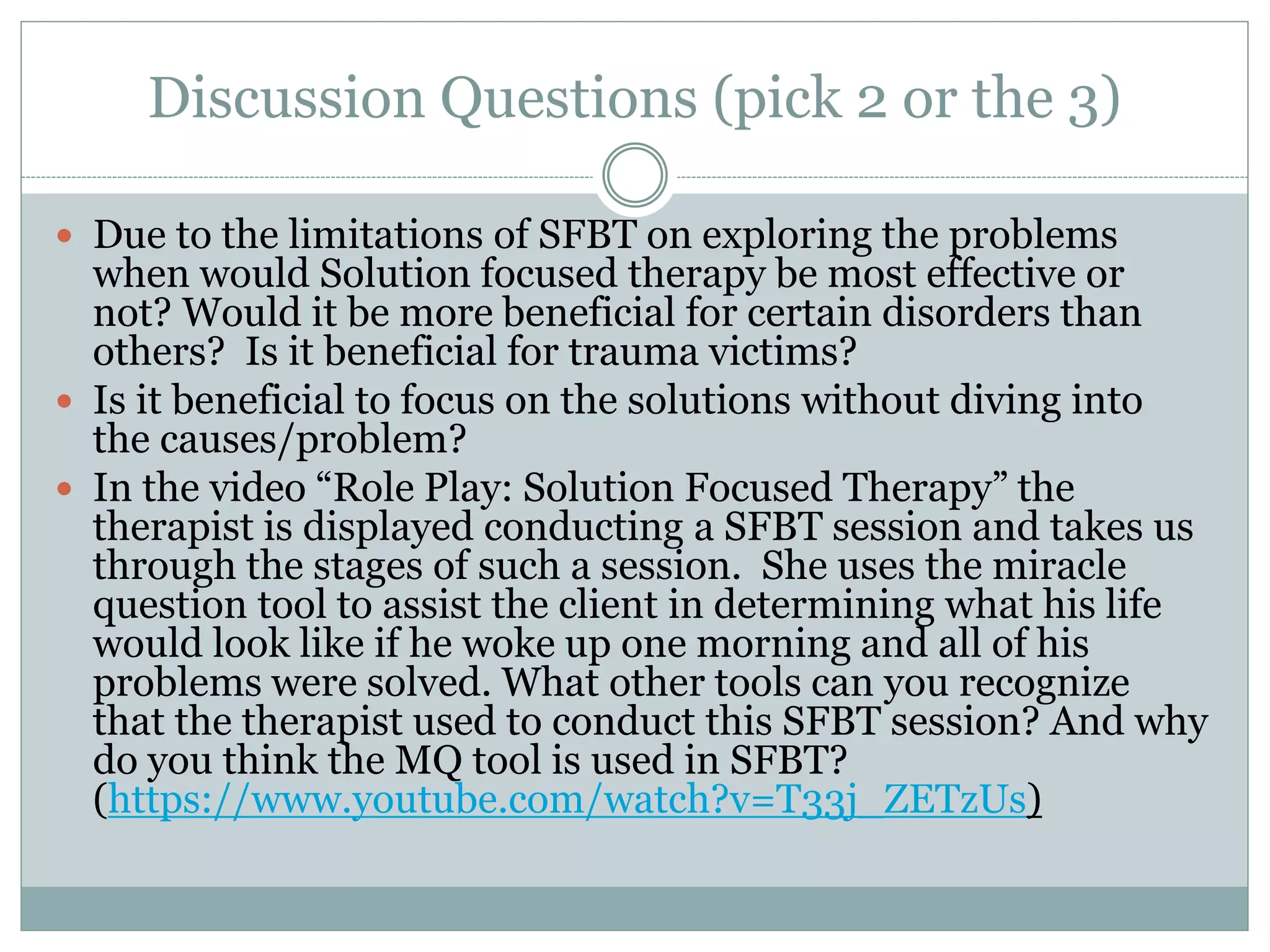 Solution based therapy pp | PPTX