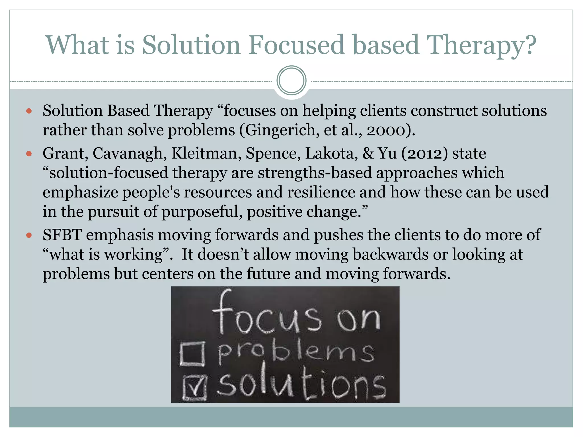 Solution based therapy pp | PPTX