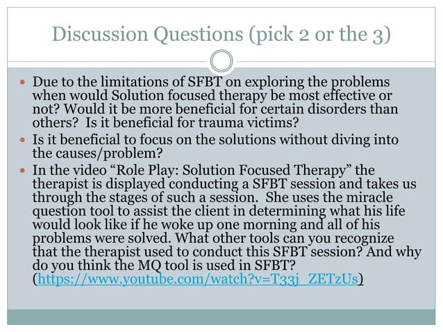 Solution based therapy pp | PPTX | Physical Therapy | Wellness