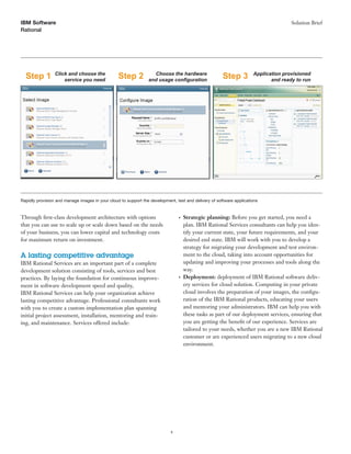 Solution brief ibm rational software delivery services for cloud computing