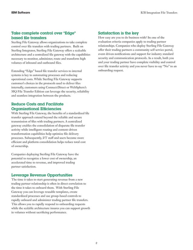 IBM Sterling File Gateway | PDF