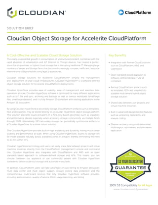 Cloudian Object Storage for Accelerite CloudPlatform | PDF | Cloud Computing | Internet
