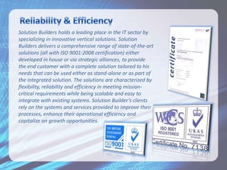 Solution Builders Company Profile | PPT