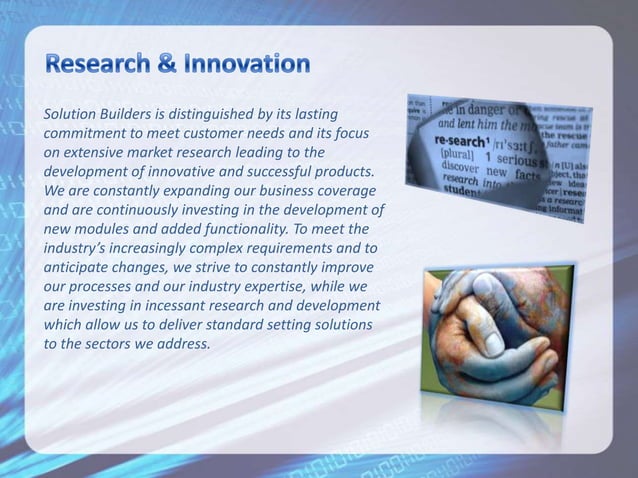 Solution Builders Company Profile | PPT