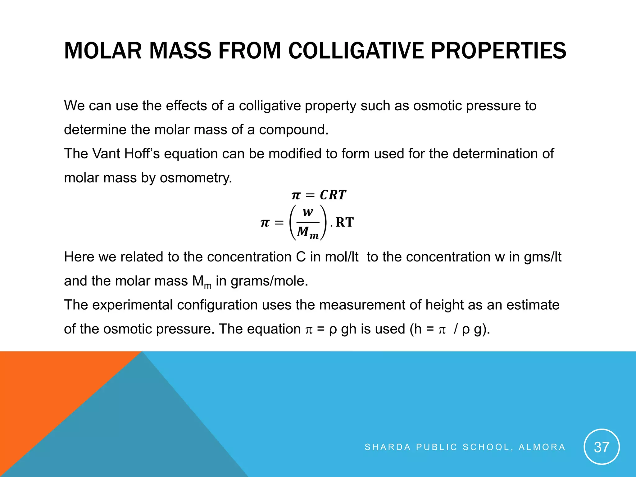 Solution chemistry | PPTX