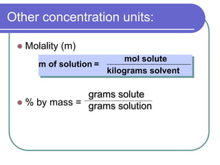 presentation of solution of chemistry ppt | PPT