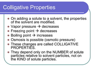 presentation of solution of chemistry ppt | PPT