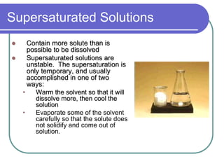 presentation of solution of chemistry ppt | PPT