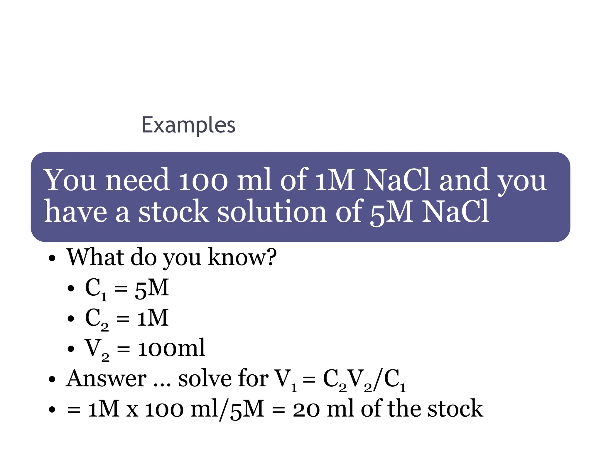 Solution chemistry, Molar and Normal solutions | PPT