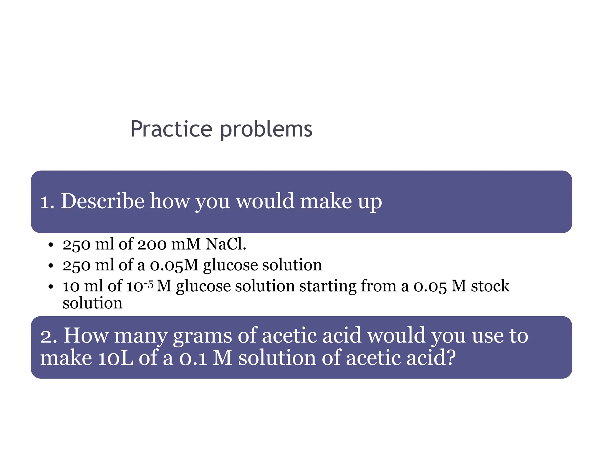 Solution chemistry, Molar and Normal solutions | PPT