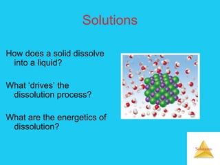 Solution chemistry enthalpy | PPT