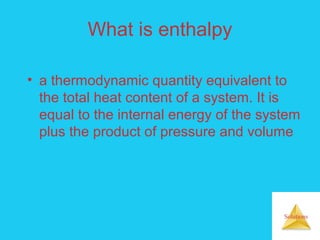 Solution chemistry enthalpy | PPT