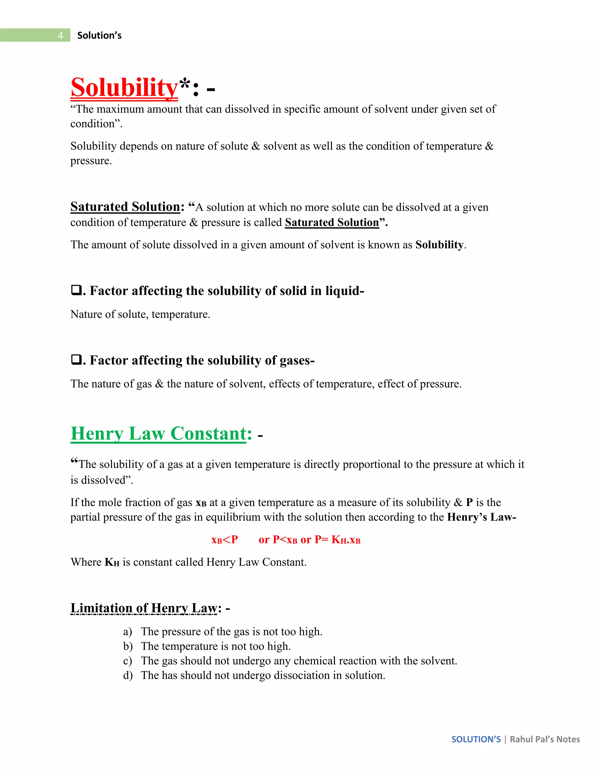 Solution Chemistry NCERT Syllabus Notes 12th.pdf