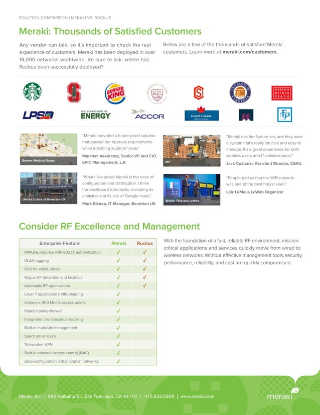 Solution_Comparison_Meraki_vs._Ruckus.pdf | Cloud Computing | Internet