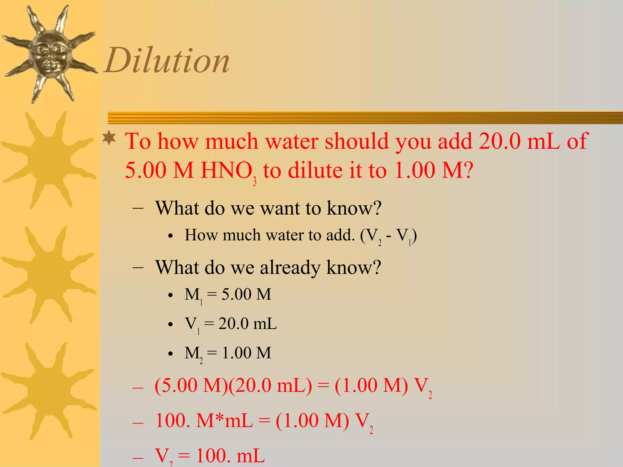 Solution concentration | PPT