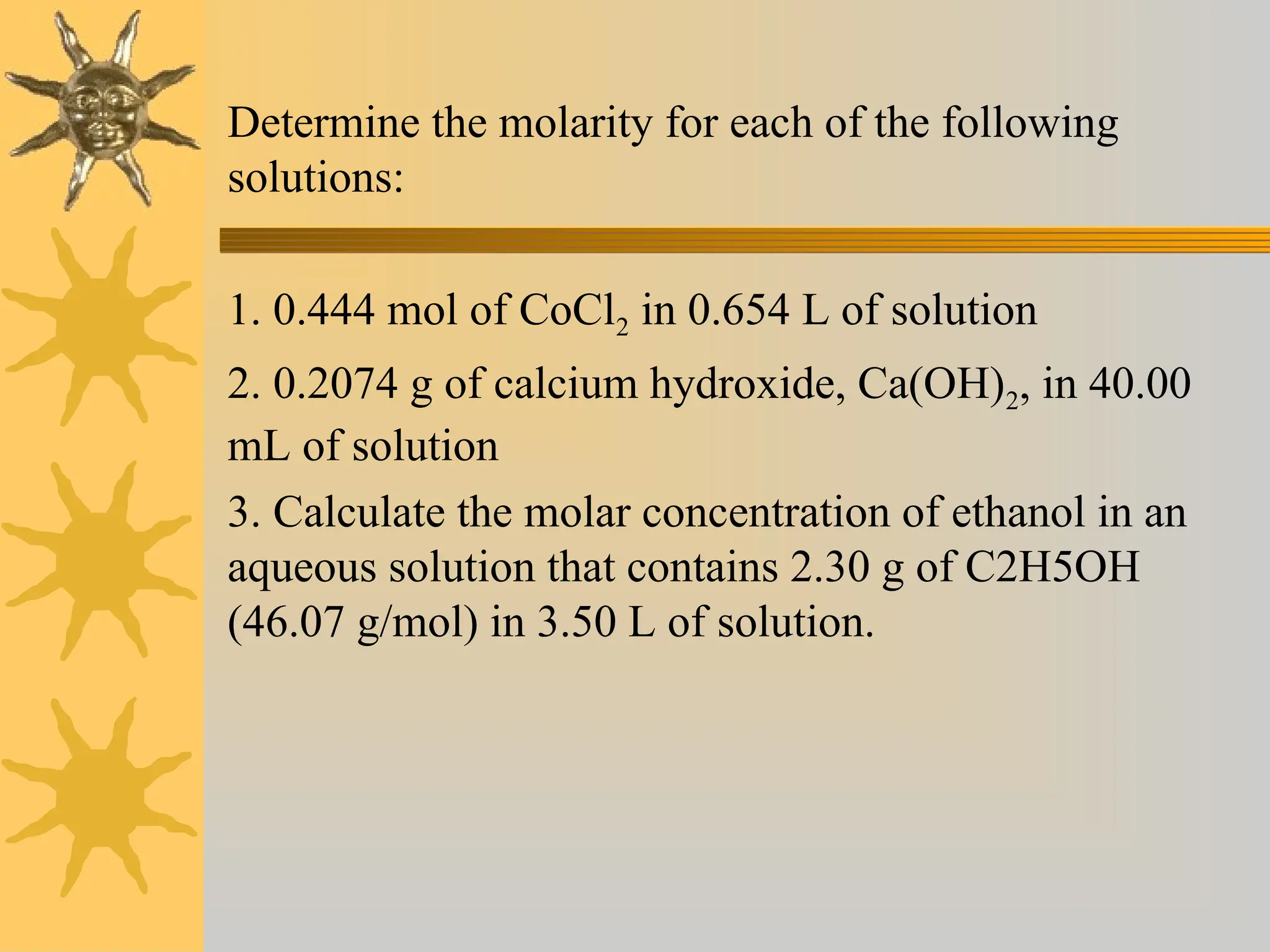 Solution Concentration(chemistry senior high) | PPT