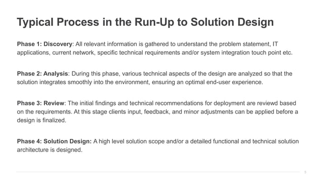 Solution Design Services An Overview | PPT
